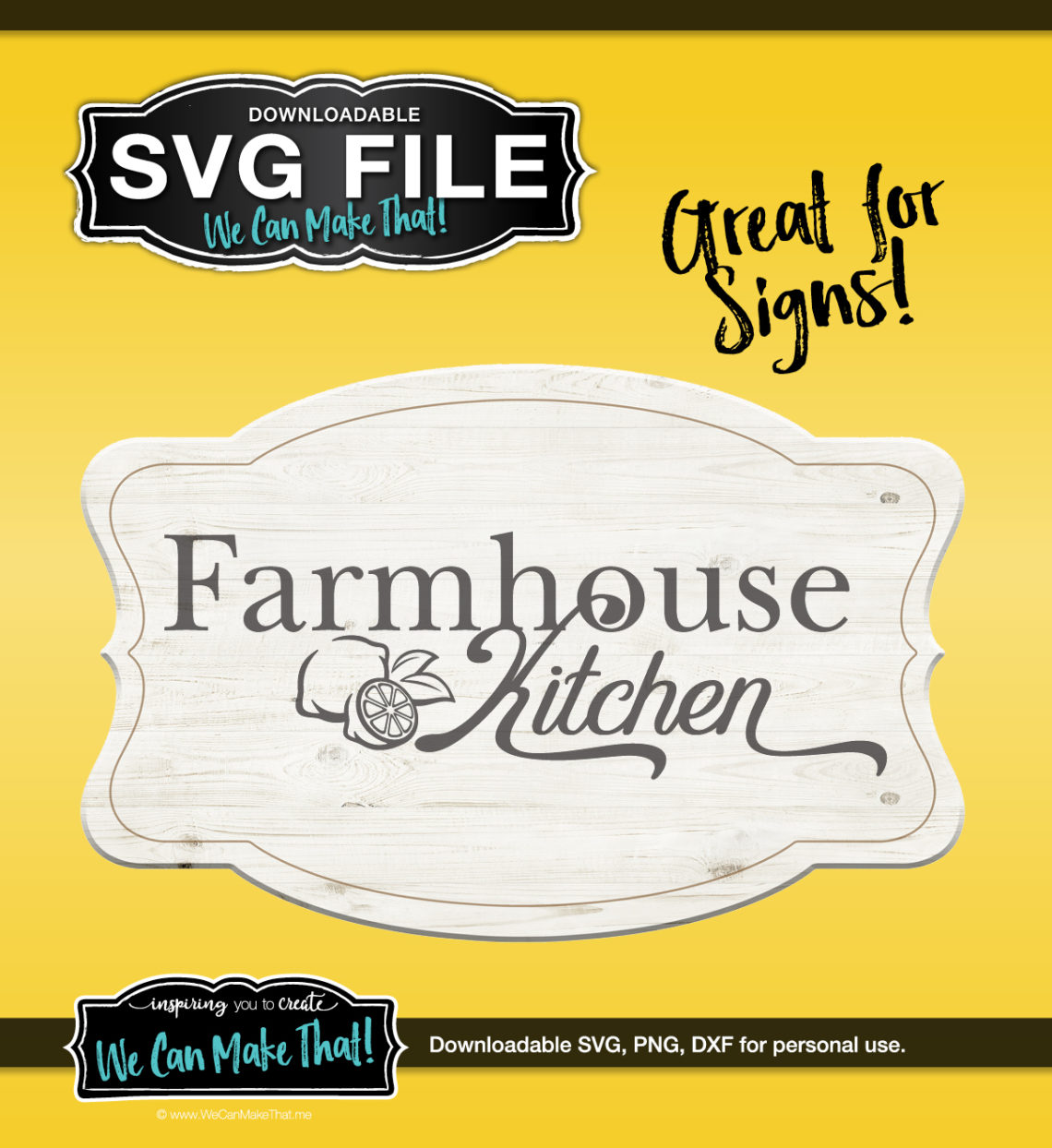 Free Kitchen Sign SVGs - We Can Make That