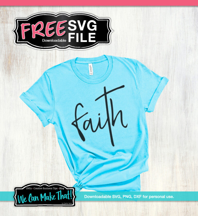 Free Faith SVG Religious Cross cut file - We Can Make That