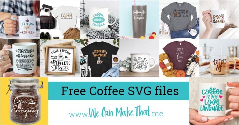 14 of the BEST Free Coffee SVG Files - for Cricut or Sillhouette Users