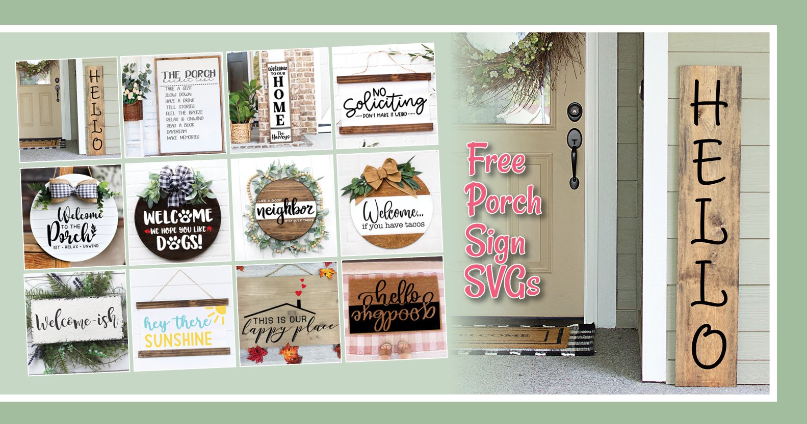Free Porch SVG for Sign - Cricut - We Can Make That