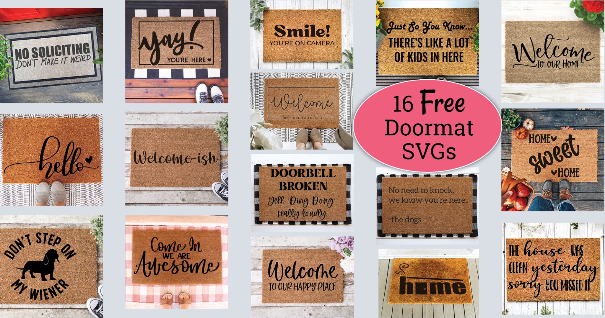 16 Free Doormat SVGs - We Can Make That