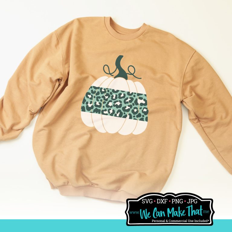 Cheetah Pumpkin SVG Cut File + Halloween crafts