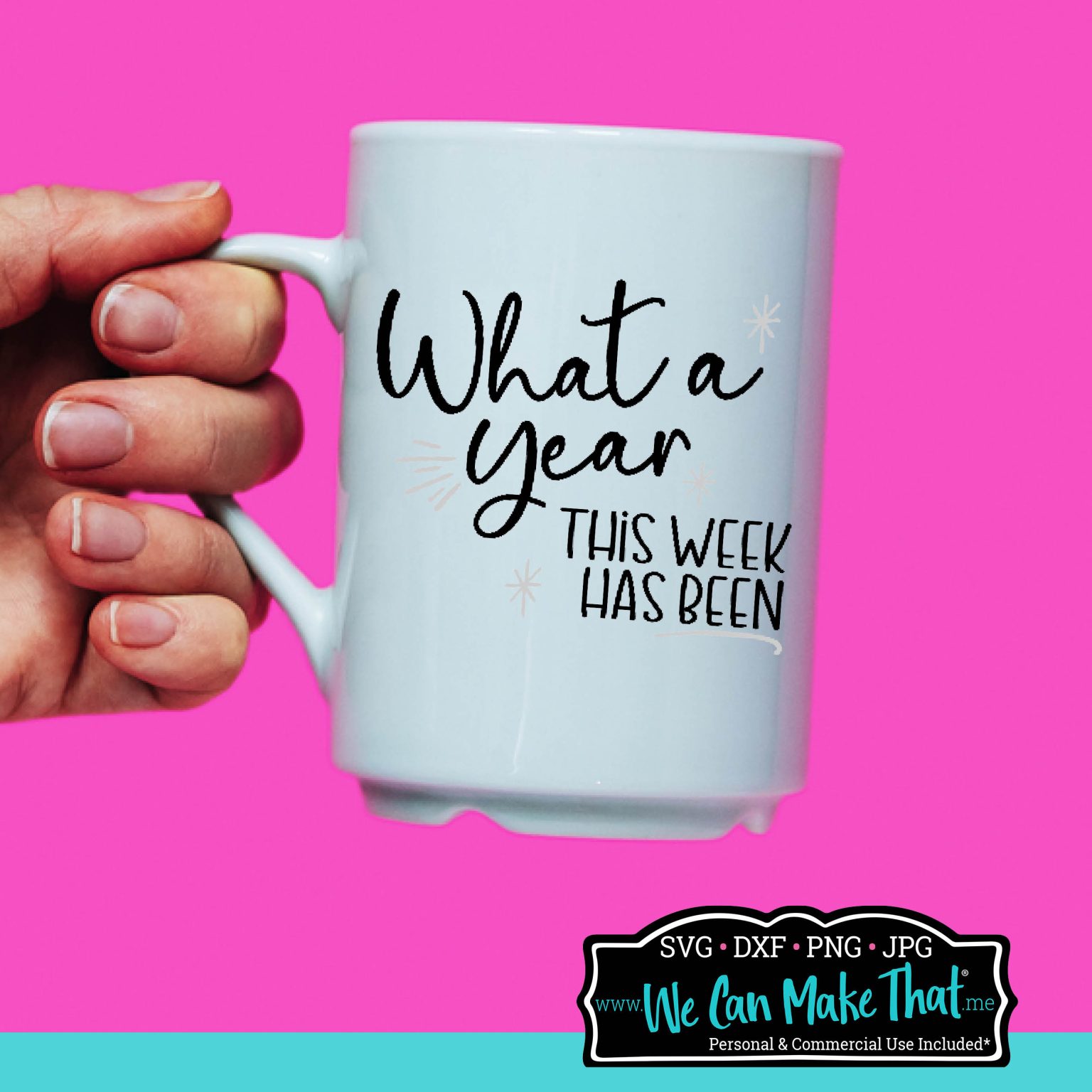 What A Year It's Been This Week Cut File + coffee crafts