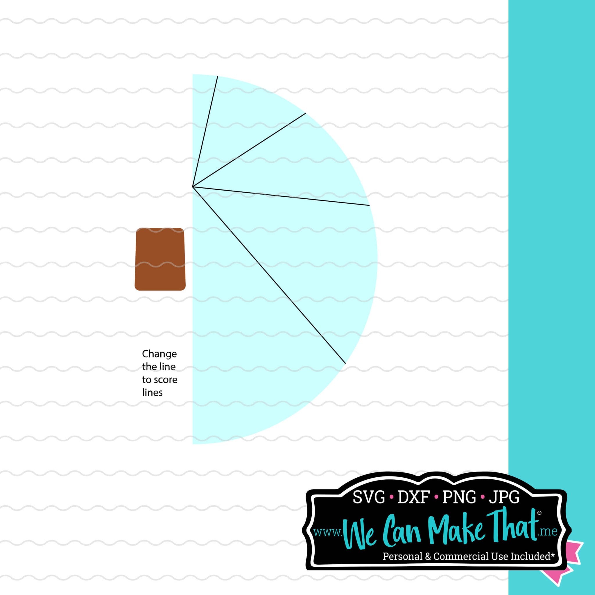 Half Circle Tree Cut File + coffee crafts