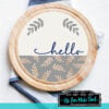 Round Hello Sign Cut File - We Can Make That!